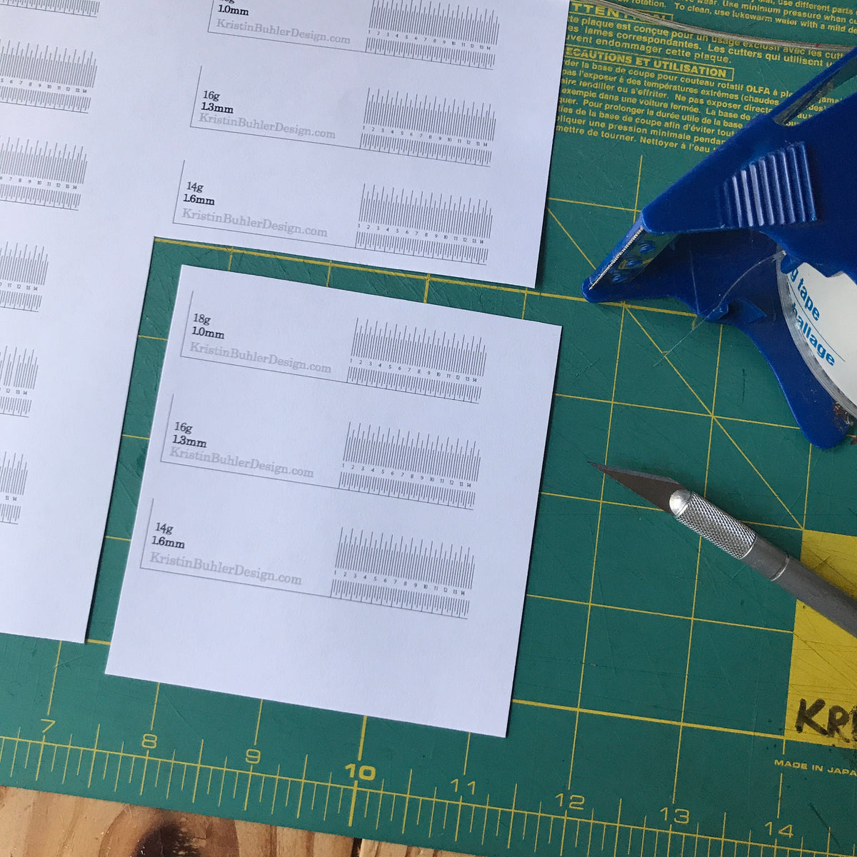 Wire Ring Size Guide—US—20g, 18g, 16g, 14g, 12g & 10g—Digital Download ...